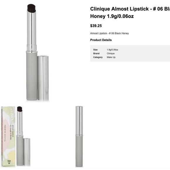 Clinique | Makeup | Clinique Color Changing Almost Lipstick 6 Black ...